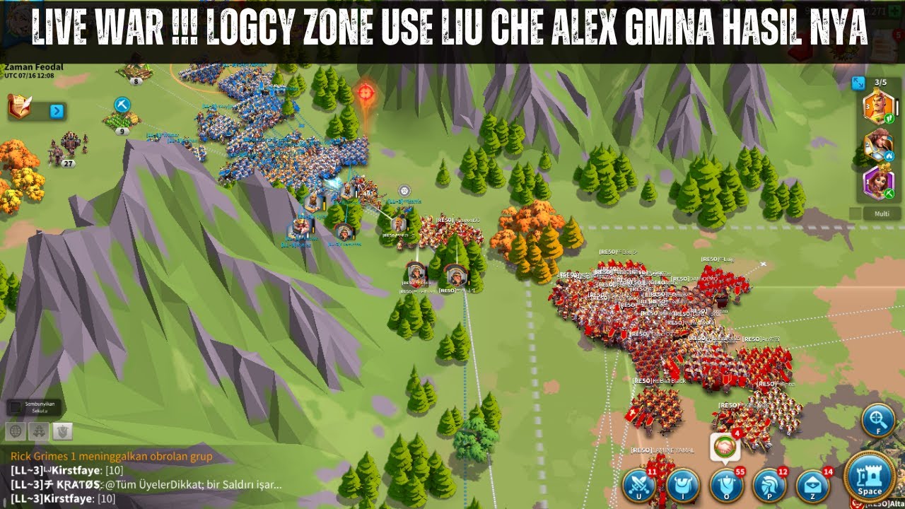 LIVE WAR KVK 3 LIU CHE FEAT ALEX GMNA HASIL NYA !!! USER T4 KALAH MASA ...