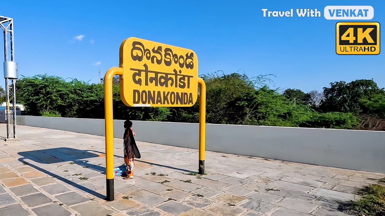 DKD, Donakonda Railway Station From Train, Video in 4K Ultra HD - YouTube