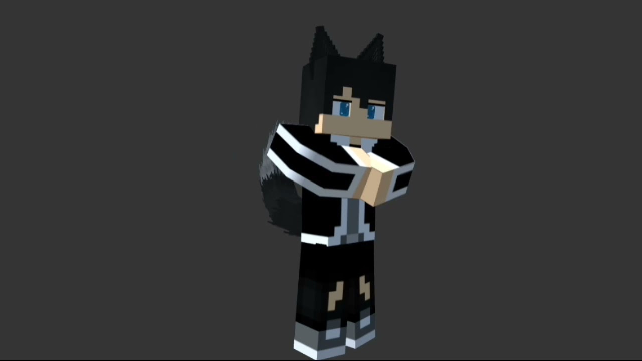 My New wolf ears and tail Minecraft animation - YouTube