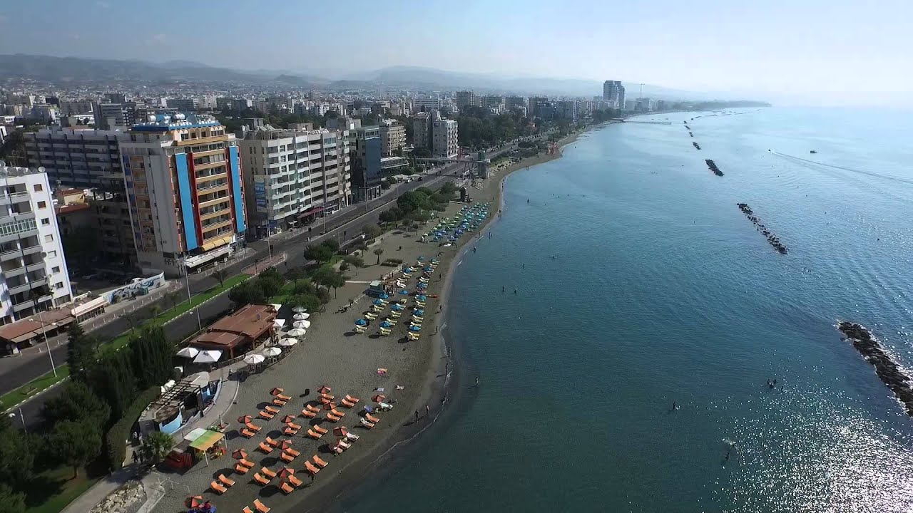 Molos Limassol, Cyprus from above - YouTube