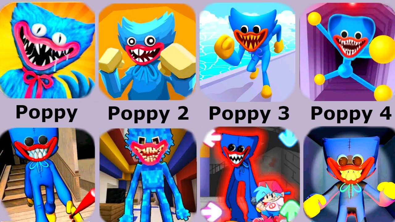 Poppy Playtime,Huggy Horror,Huggy Fighting 3D,Huggy Runner,Huggy Hide ...