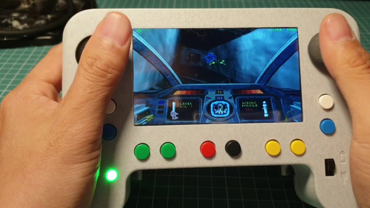 DESCENT gamepad with LCD - YouTube
