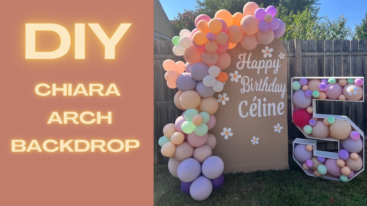 DIY Chiara wall | wood backdrop | arch - YouTube