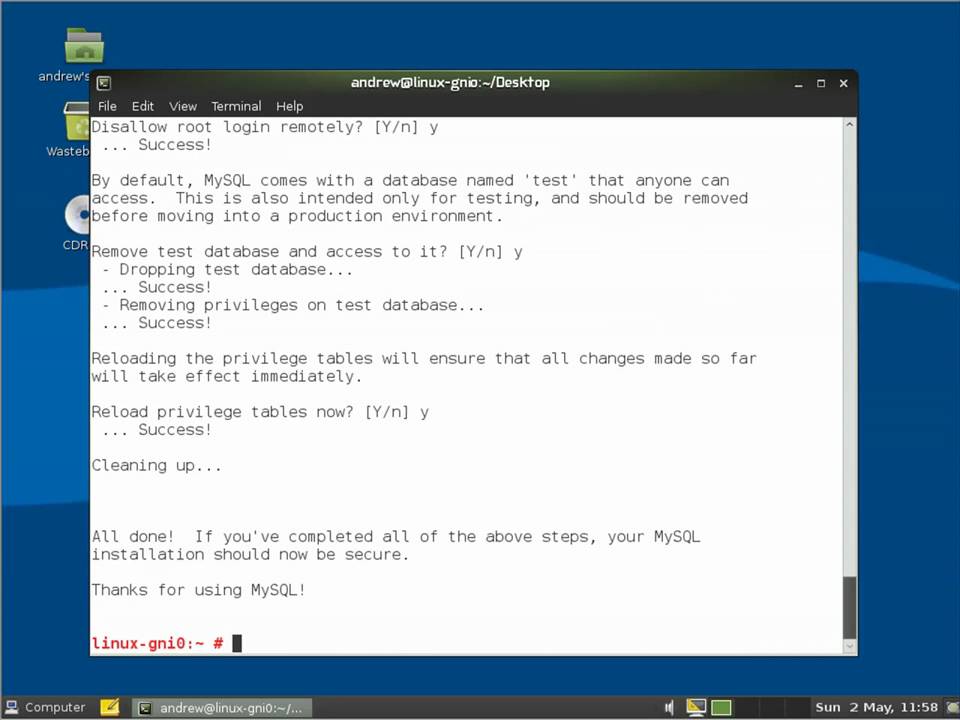 Basic Install and Config of MySQL on openSUSE 11.2 - YouTube