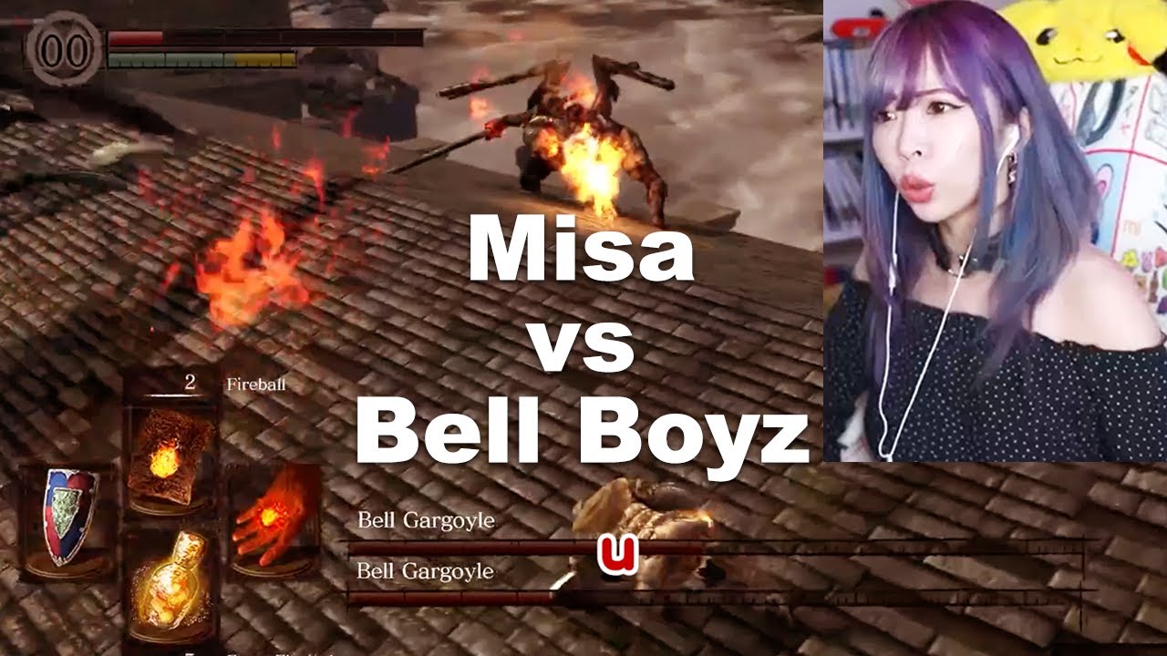 Misa's 1st Encounter Against Bell Gargoyles #darksoulsremastered - YouTube