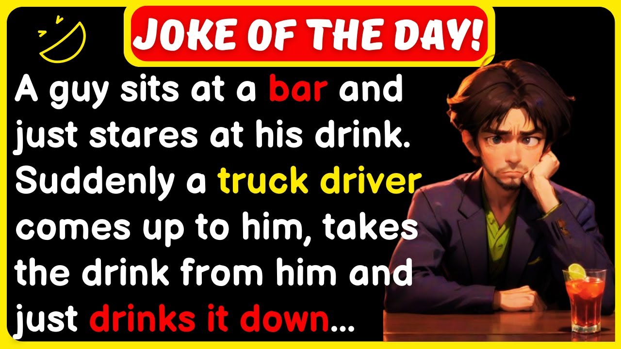 🤣 𝐁𝐄𝐒𝐓 𝐉𝐎𝐊𝐄 𝐎𝐅 𝐓𝐇𝐄 𝐃𝐀𝐘 - A guy at a bar was just looking at his drink ...