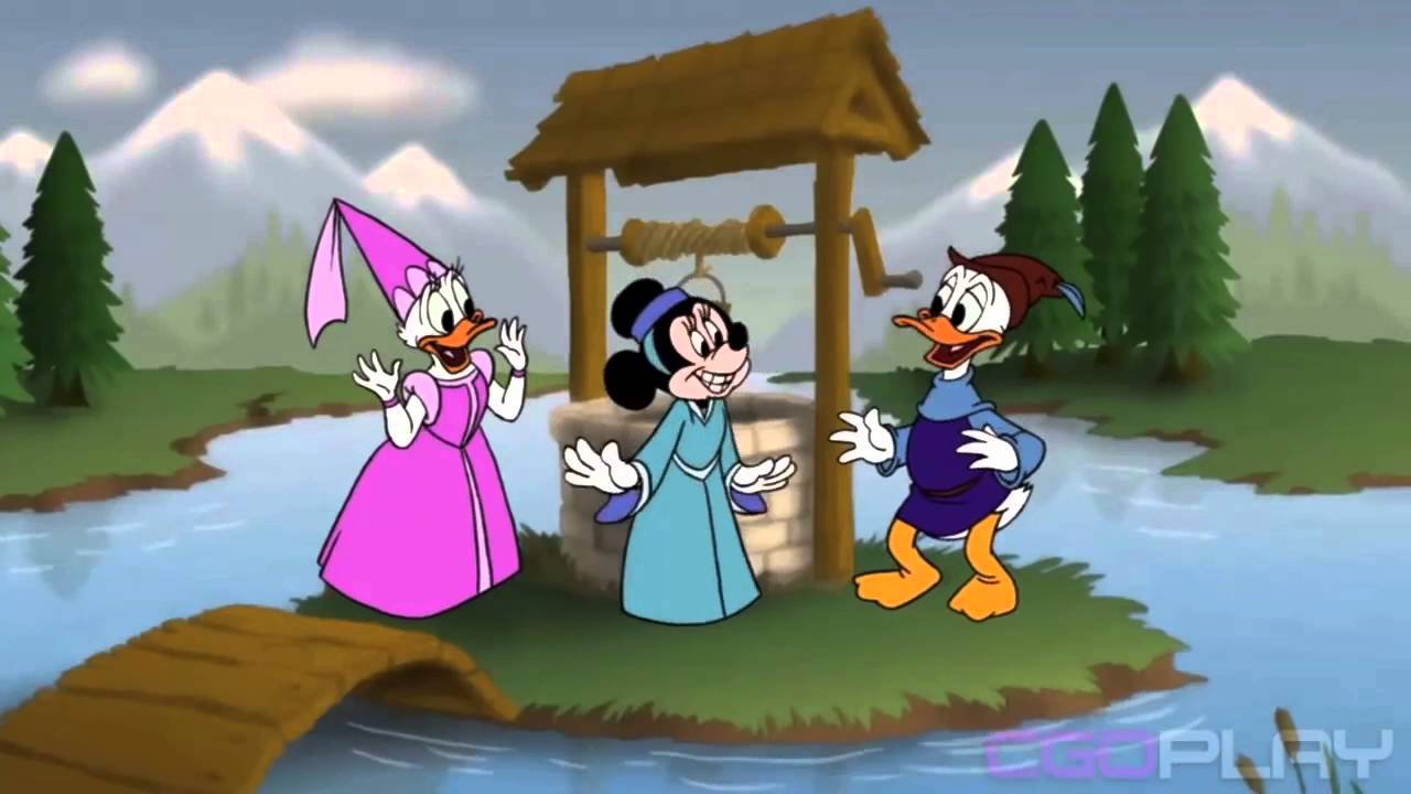 ♥ Disney Mickey's Typing Adventure Minnie Mouse Reflection in the Well ...