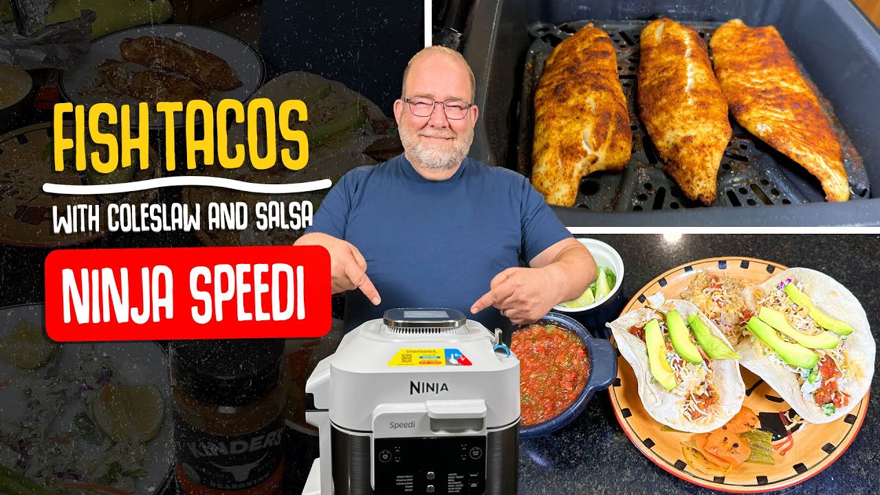 Ninja Speed Fish Tacos Recipe! READY FROM FROZEN IN 8 MINUTES! - YouTube