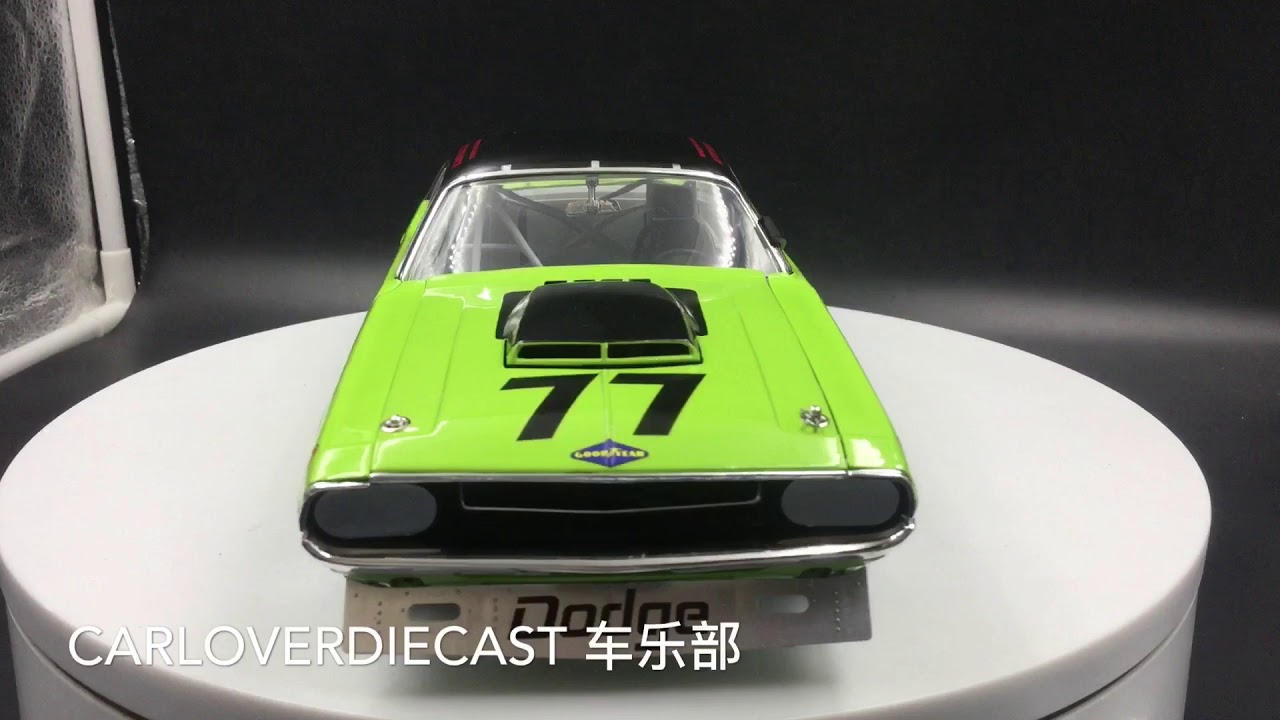 ACME 1:18 1970 Dodge Challenger Trans Am - Sam Posey #77 A1806001 - YouTube