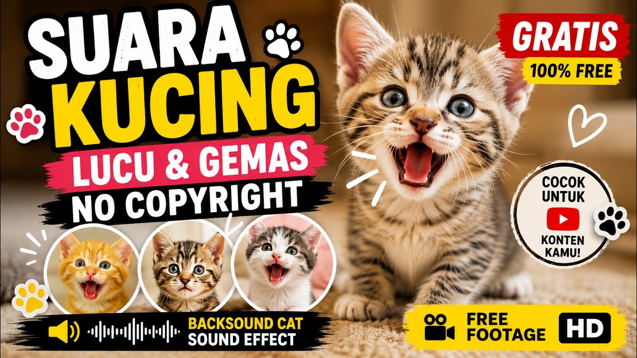 Backsound Cat No Copyright Suara Kucing Free Footage Video - YouTube