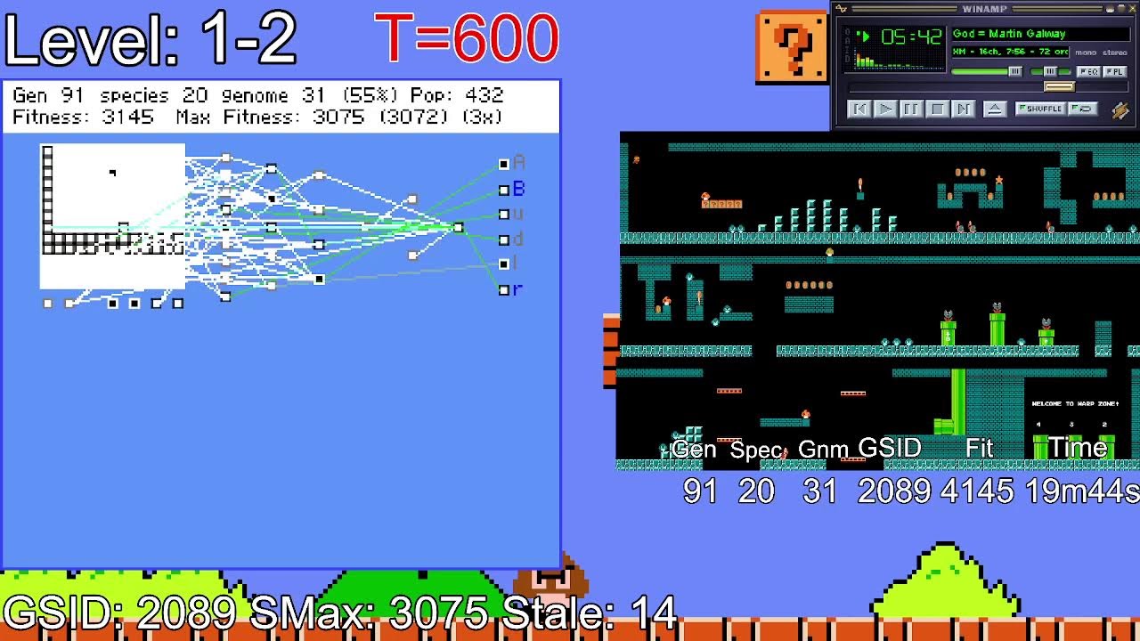 LuigI/O - An AI learning to play Super Mario Bros - YouTube