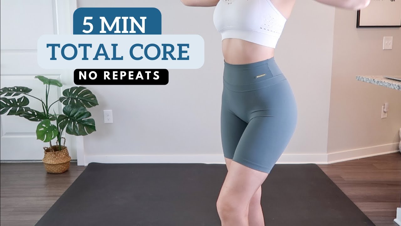 5 MIN TOTAL CORE / AB WORKOUT (No Equipment) - YouTube