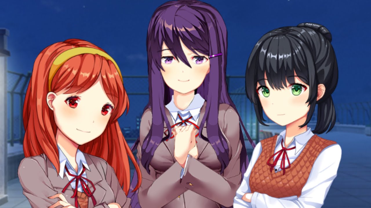 (DDLC Custom Dialogue) Doki Doki Night Club - Episode 53: Rooftop ...