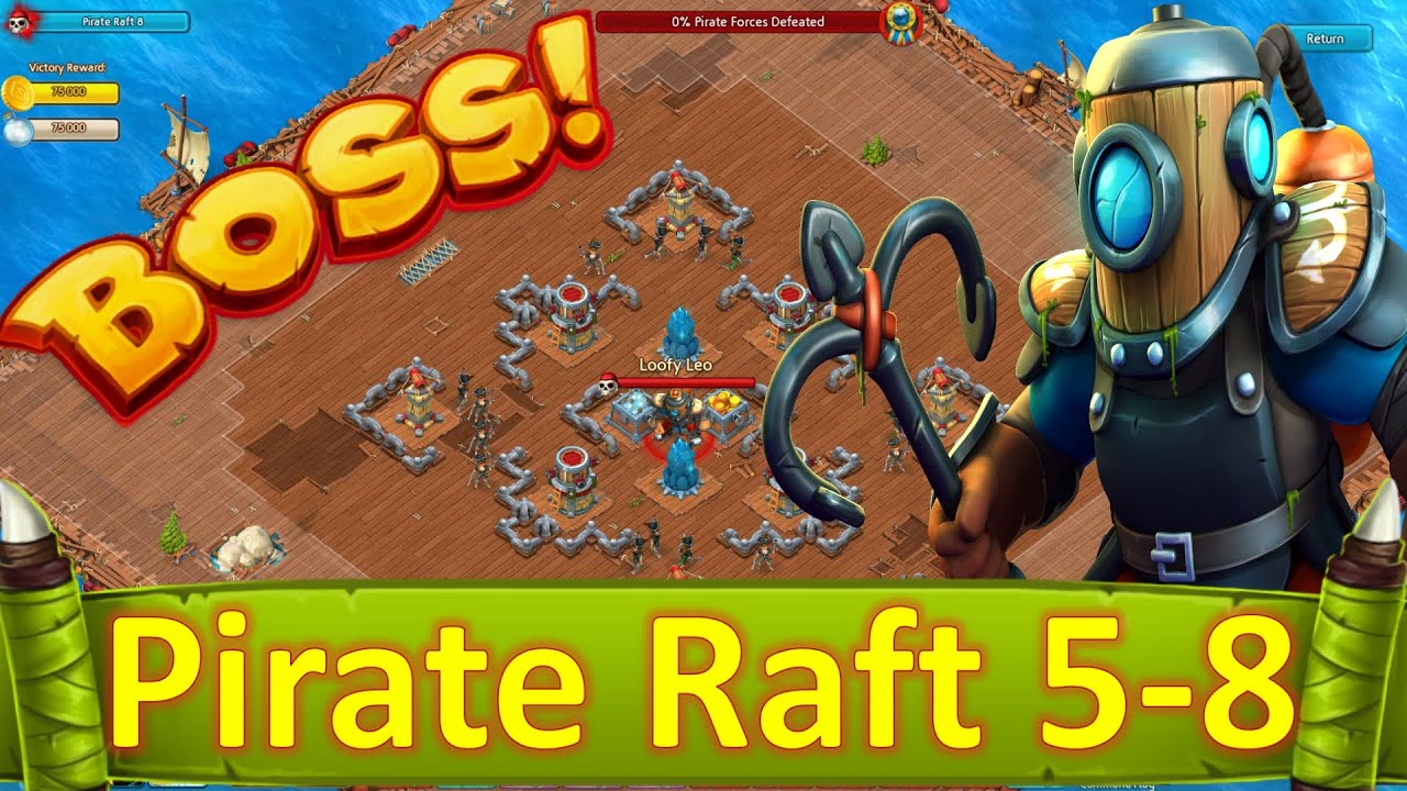 Cloud Raiders - Pirate Campaign: Winning the Raft Skin Part 2 - YouTube