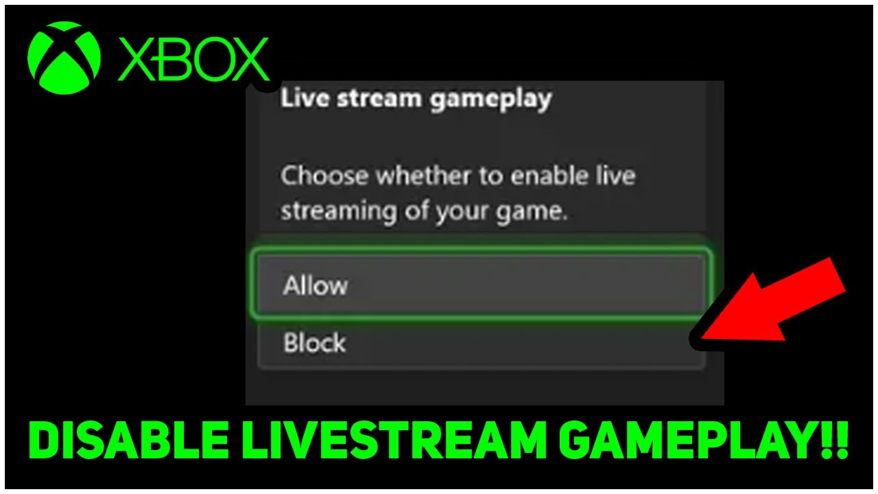 Xbox How to DISABLE Live Stream Gameplay! - YouTube