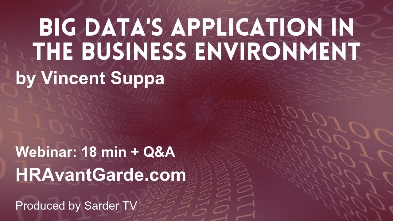 Vincent Suppa: Big Data in the Business Environment - YouTube