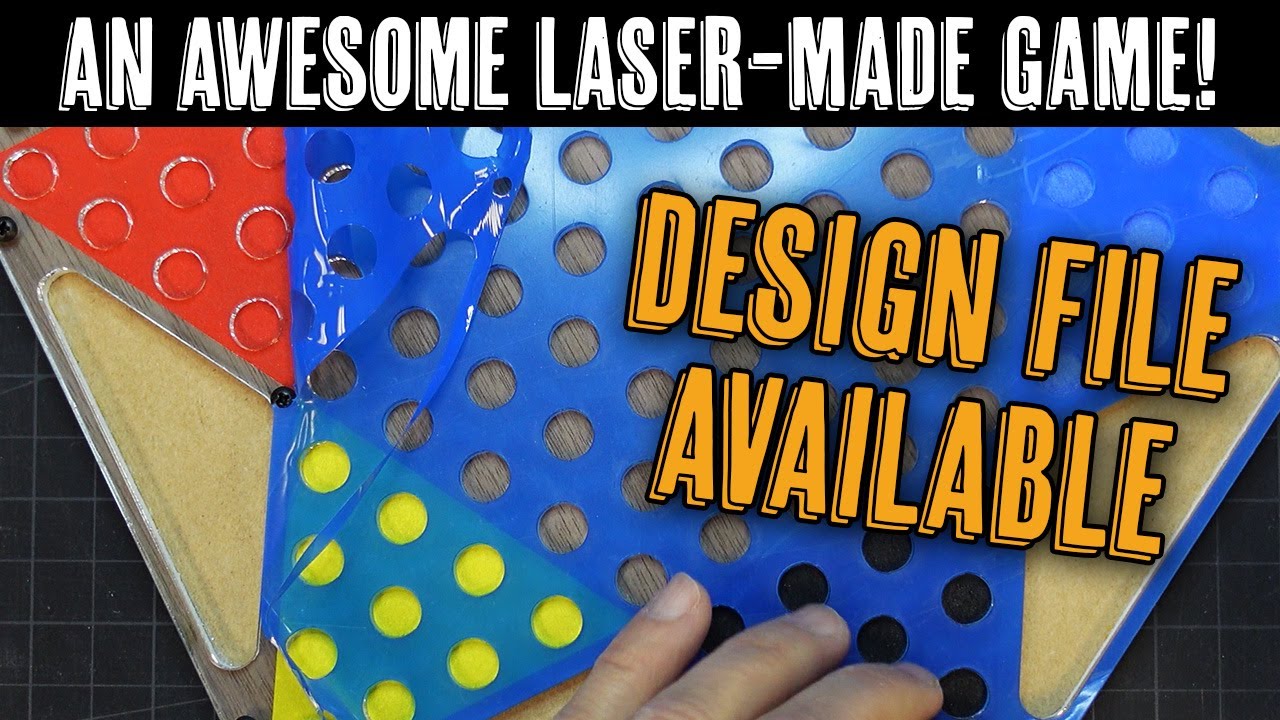 DIY Laser Cut Chinese Checkers Game Board in Wood & Acrylic 😀 PDF ...