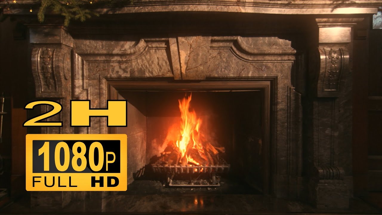 Fireplace background - 2 hours Full HD - YouTube