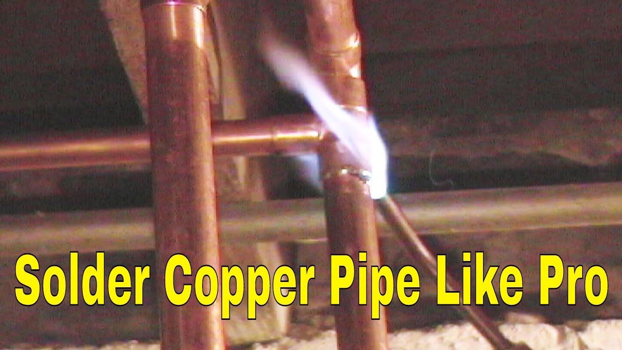 Solder Copper Pipe Like Pro Vertical Connection - YouTube