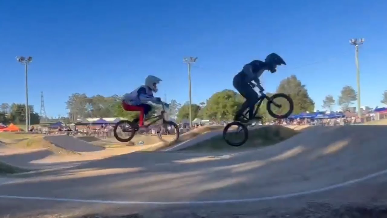 Round 6 of the shoot out round at Gympie BMX Track - YouTube