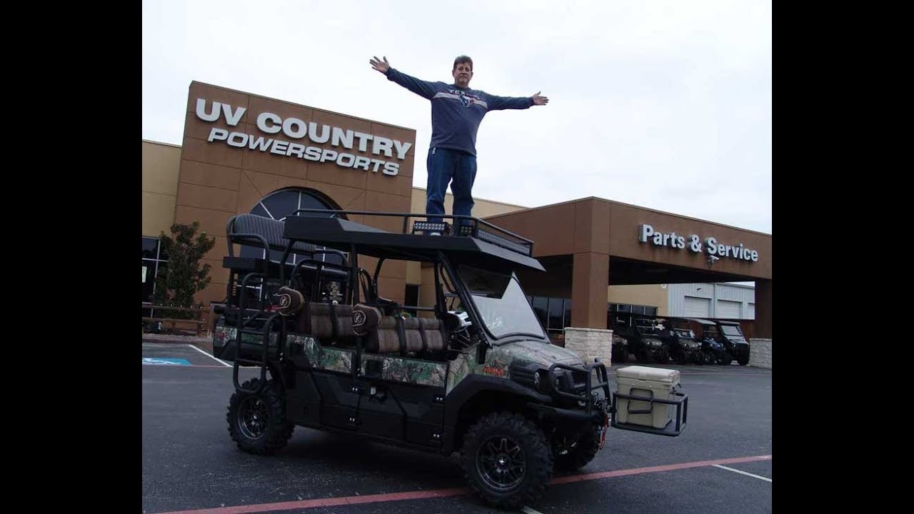 Custom UVC Kawasaki MULE PRO-FXT High Rack seat, Top & more - YouTube
