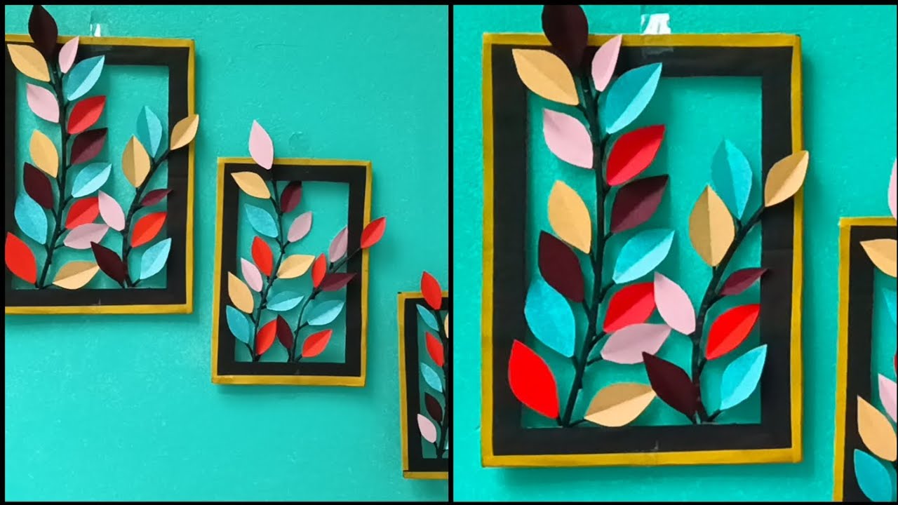 BEAUTIFUL 😍 PAPER WALL HANGING|HANDMADE WALL HANGING - YouTube