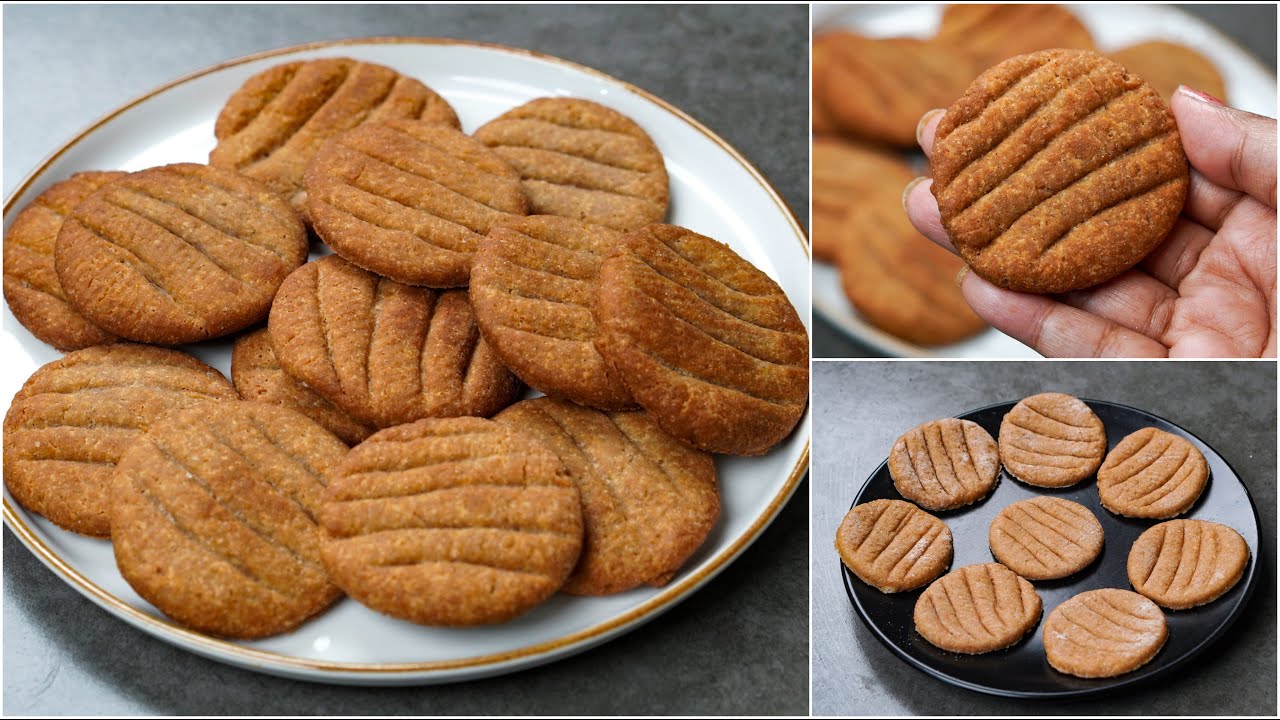 Easy & Quick Tea Time Biscuits Recipe | Eggless Atta Biscuit Recipe ...