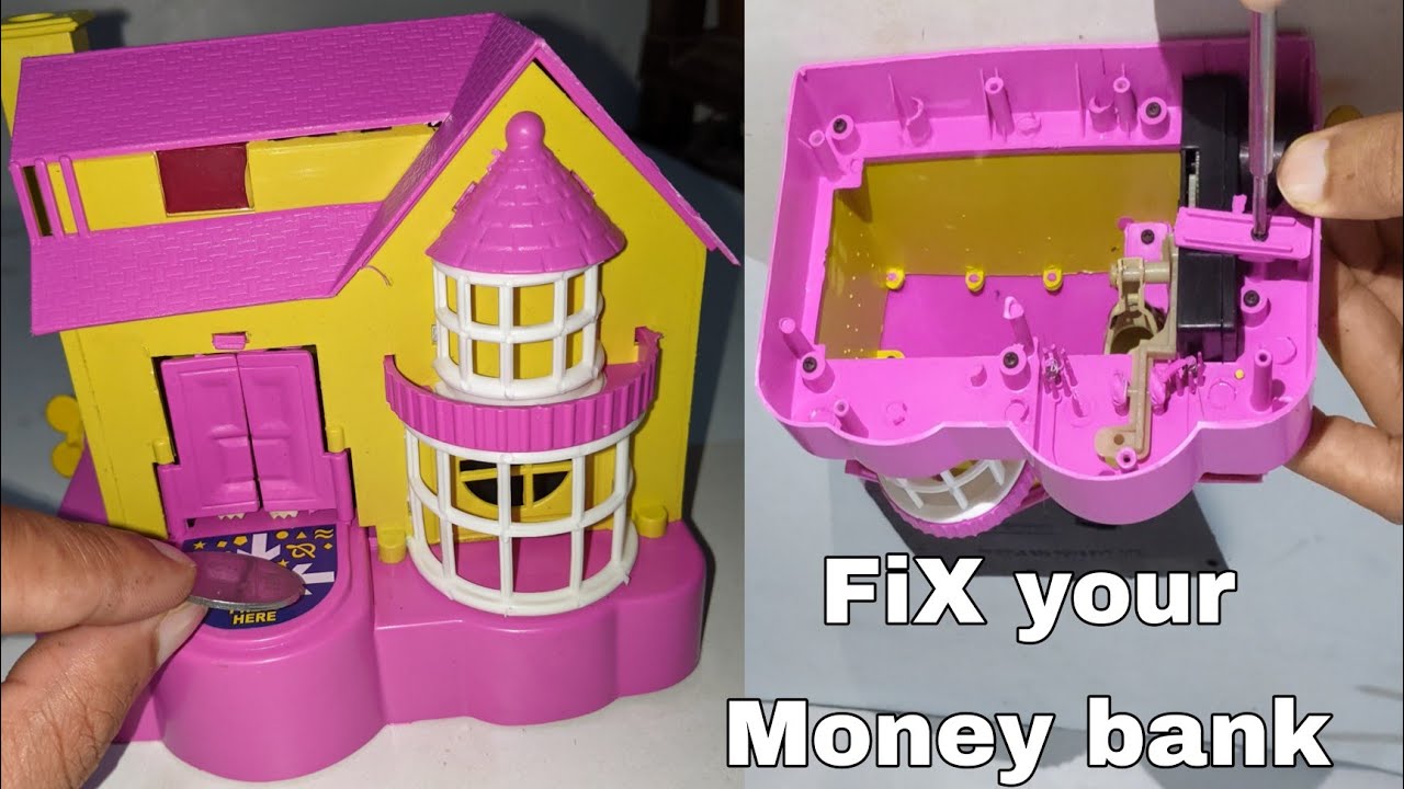 Puppy House Money Bank Repair| How to fix Money bank - YouTube