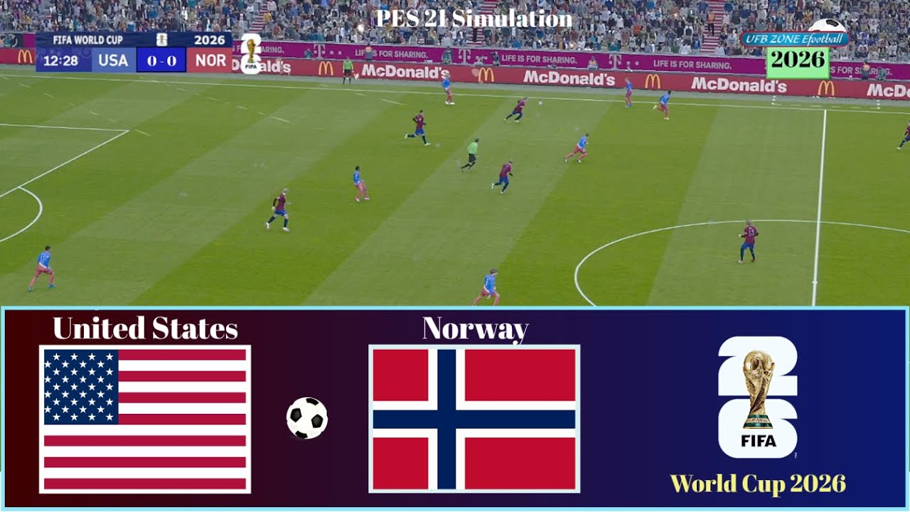 USA vs Norway | Football 2026 WORLD CUP Intense Match | All Goals & Key ...