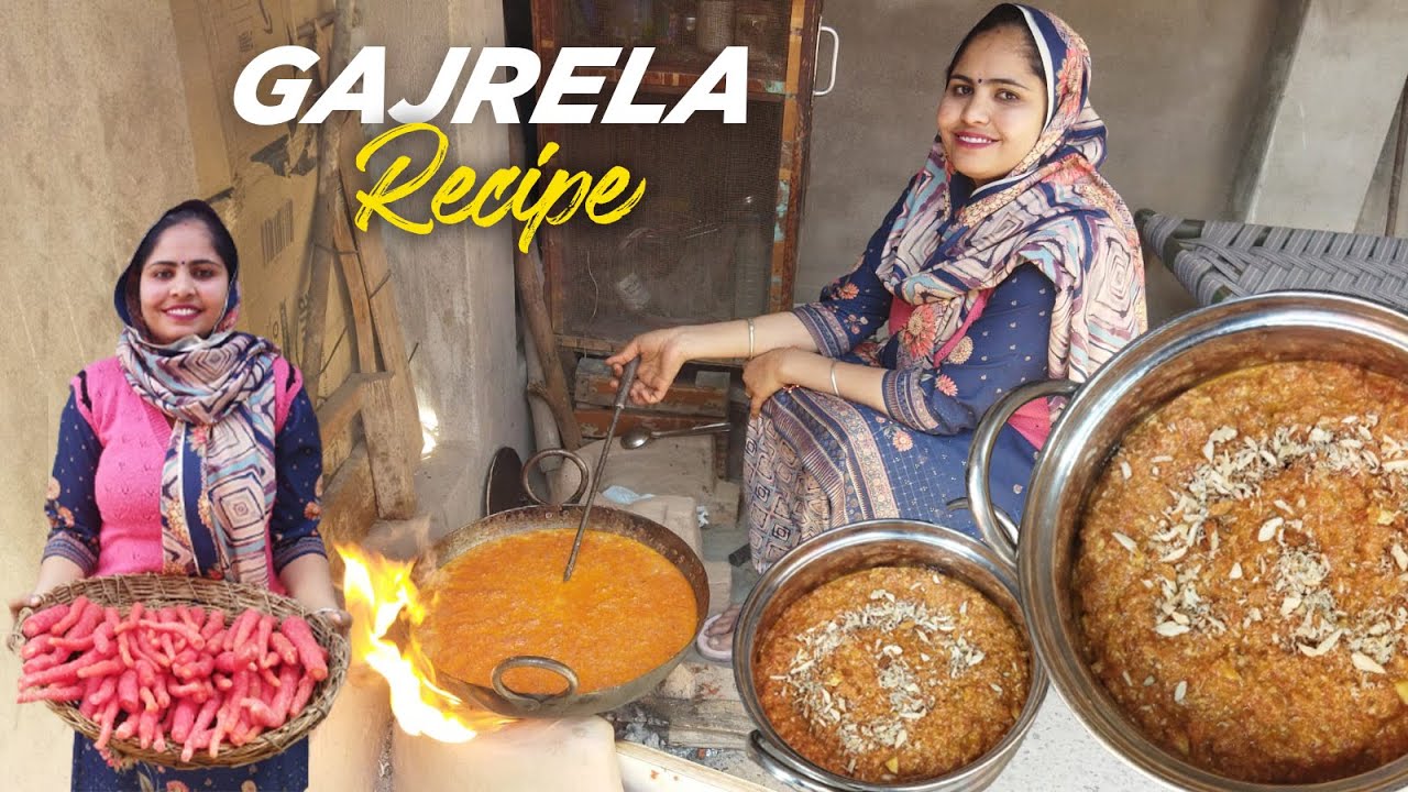 Gajrela making with Homemade pure Koya Recipe | Punjabi Food Culture ...