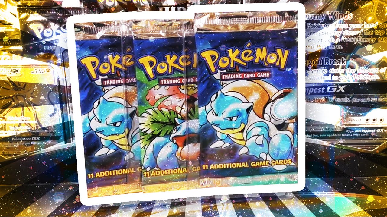 Opening 3x SUPER HEAVY Base Set Pokemon Packs !!! - YouTube