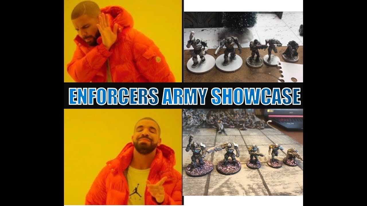 I PAINTED 100+ ENFORCERS IN A WEEK!! (Mantic Enforcer Army Showcase ...