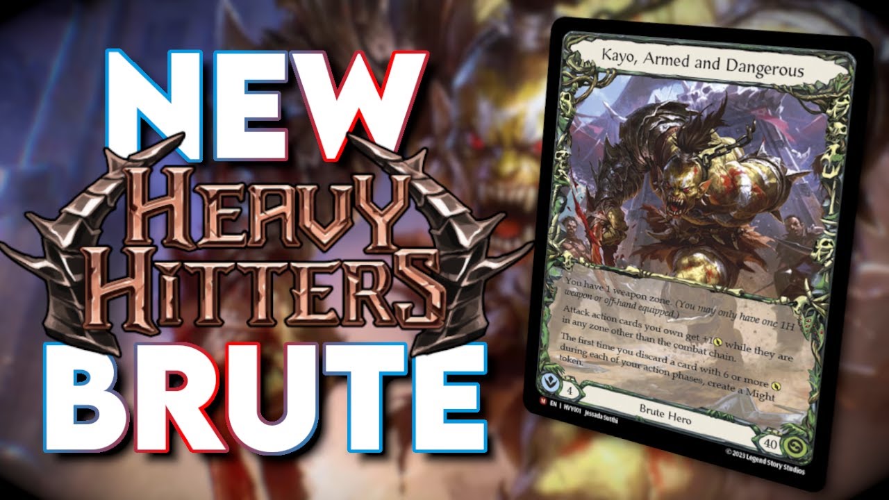 NEW KAYO TRANSFORMS BRUTE | Flesh and Blood TCG Hero Breakdown - YouTube