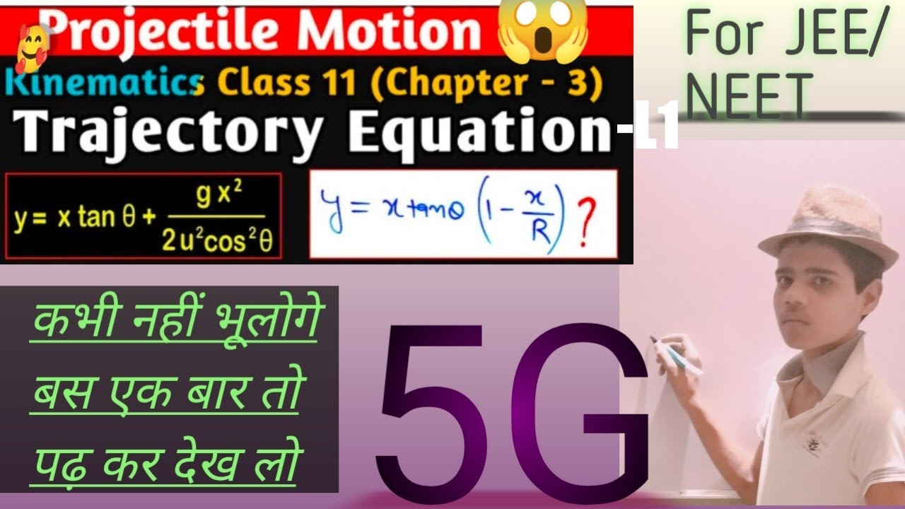 Equation of Trajectory of a projectile-L1 : kinematics #unique JEE NEET ...