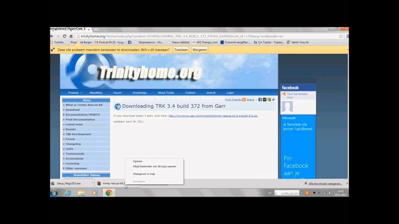 How to download Trinity Rescue Kit and burn to cd [easy] - YouTube