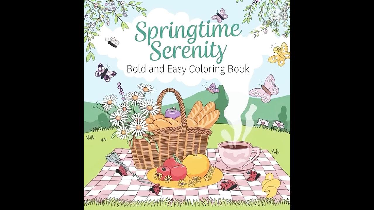Springtime Coloring Book: 50 Beautiful Illustrations of Nature’s ...