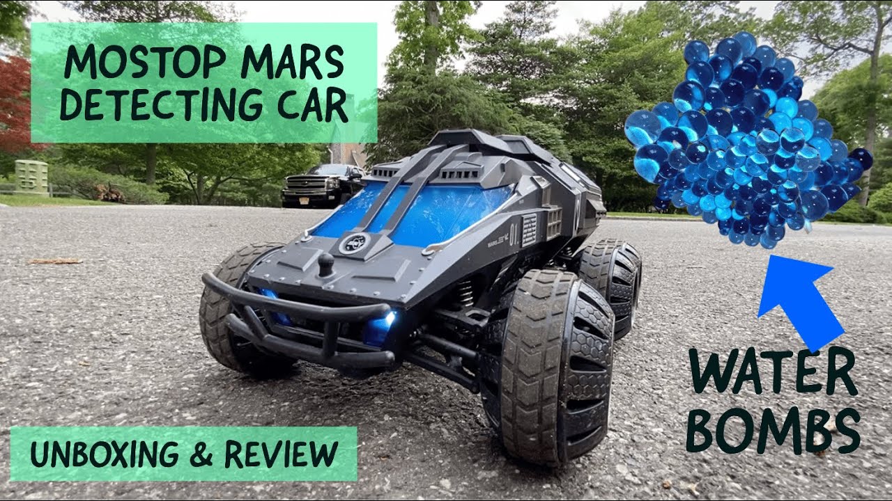 Mostop Mars Detecting Car (Crawler) - Shoots Water Bombs - YouTube