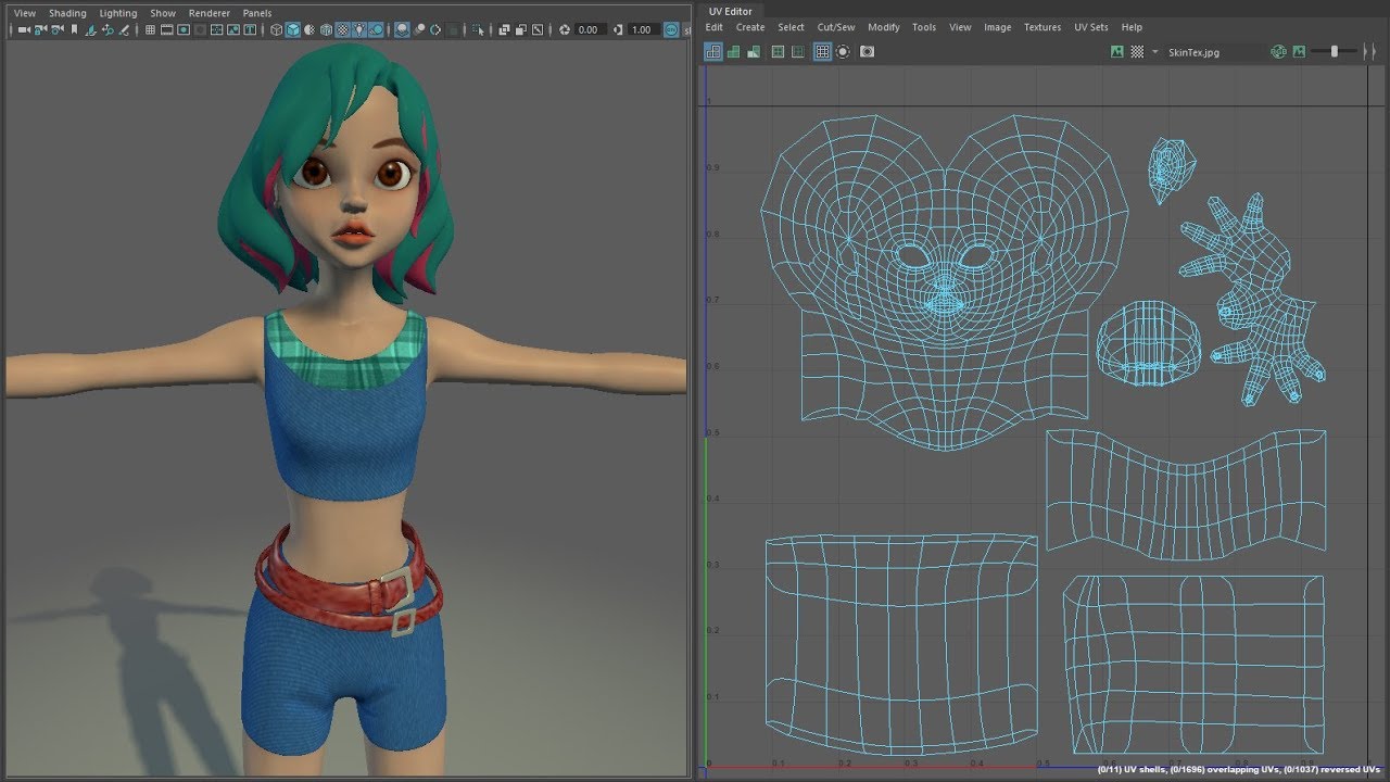 Maya拆UV & UV Toolkit P1 - YouTube
