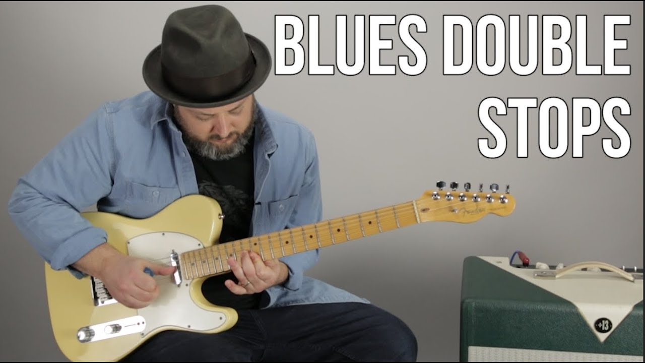 Blues Double Stops Guitar Lesson - YouTube