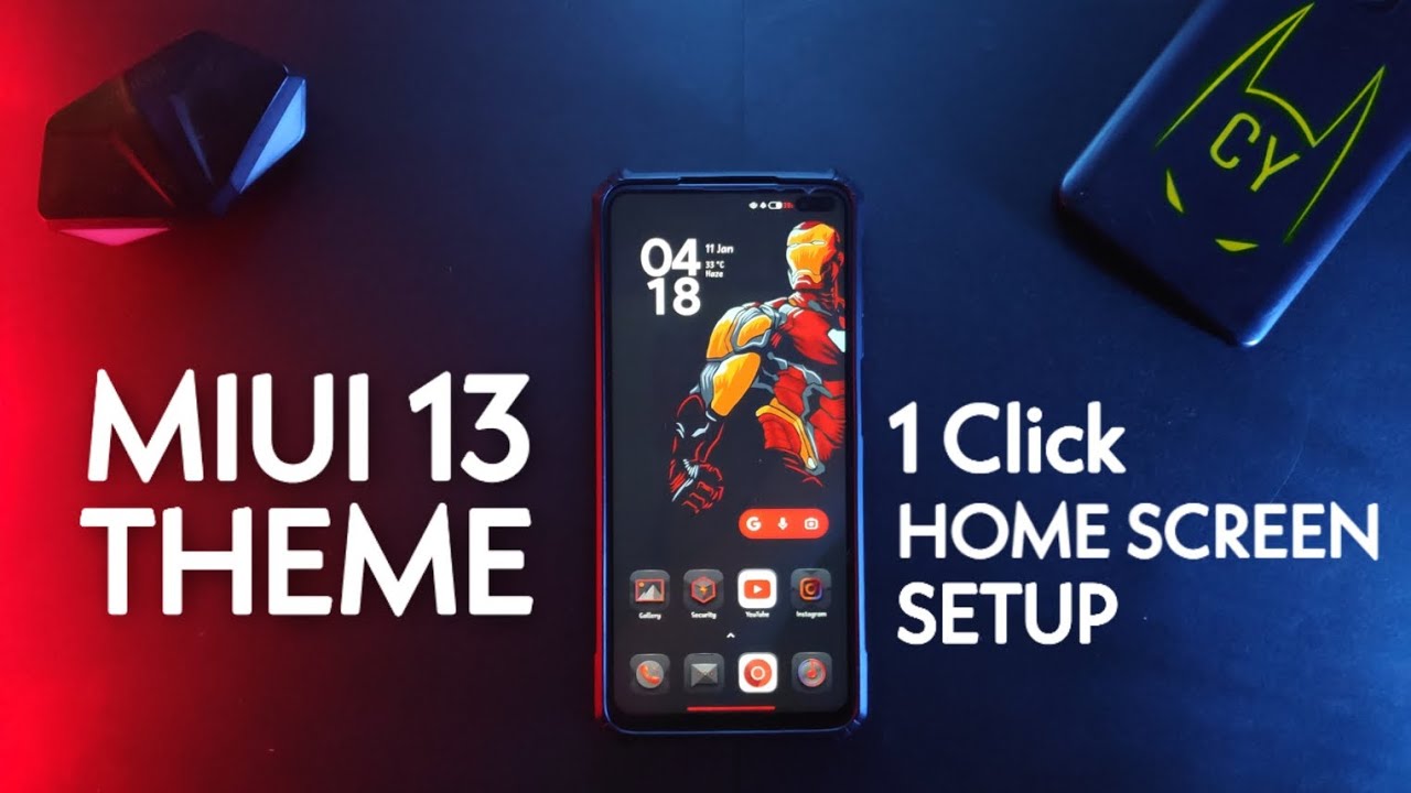 MIUI 13 Iron Man 1 Click Home Screen Setup For Any Xiaomi User | MIUI ...