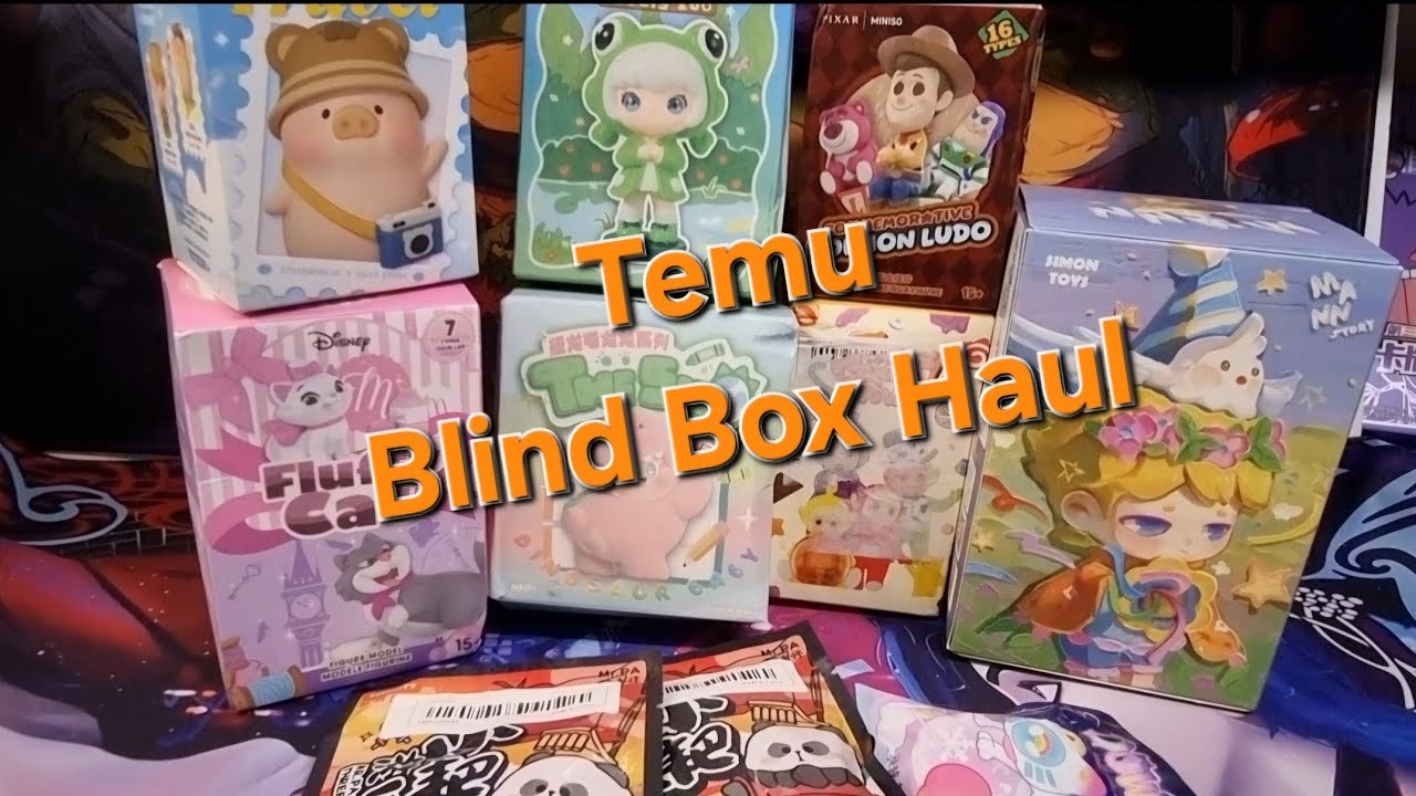 Opening blind boxes from Temu - YouTube