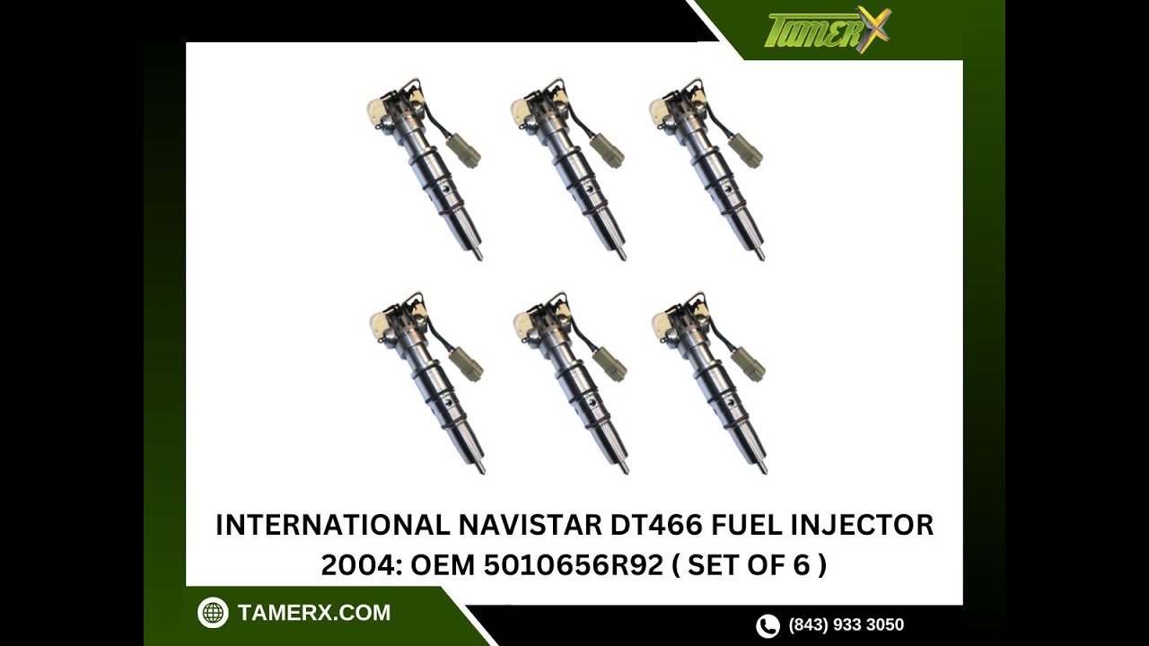 International Navistar DT466 Fuel Injector 2004: OEM 5010656R92 ( Set ...