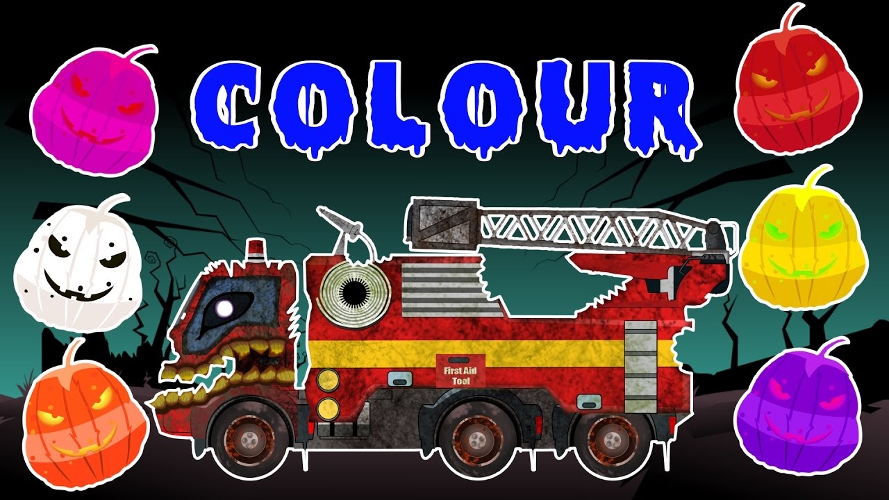 Scary Fire Truck | Halloween Special | Learning Video For Kids - YouTube