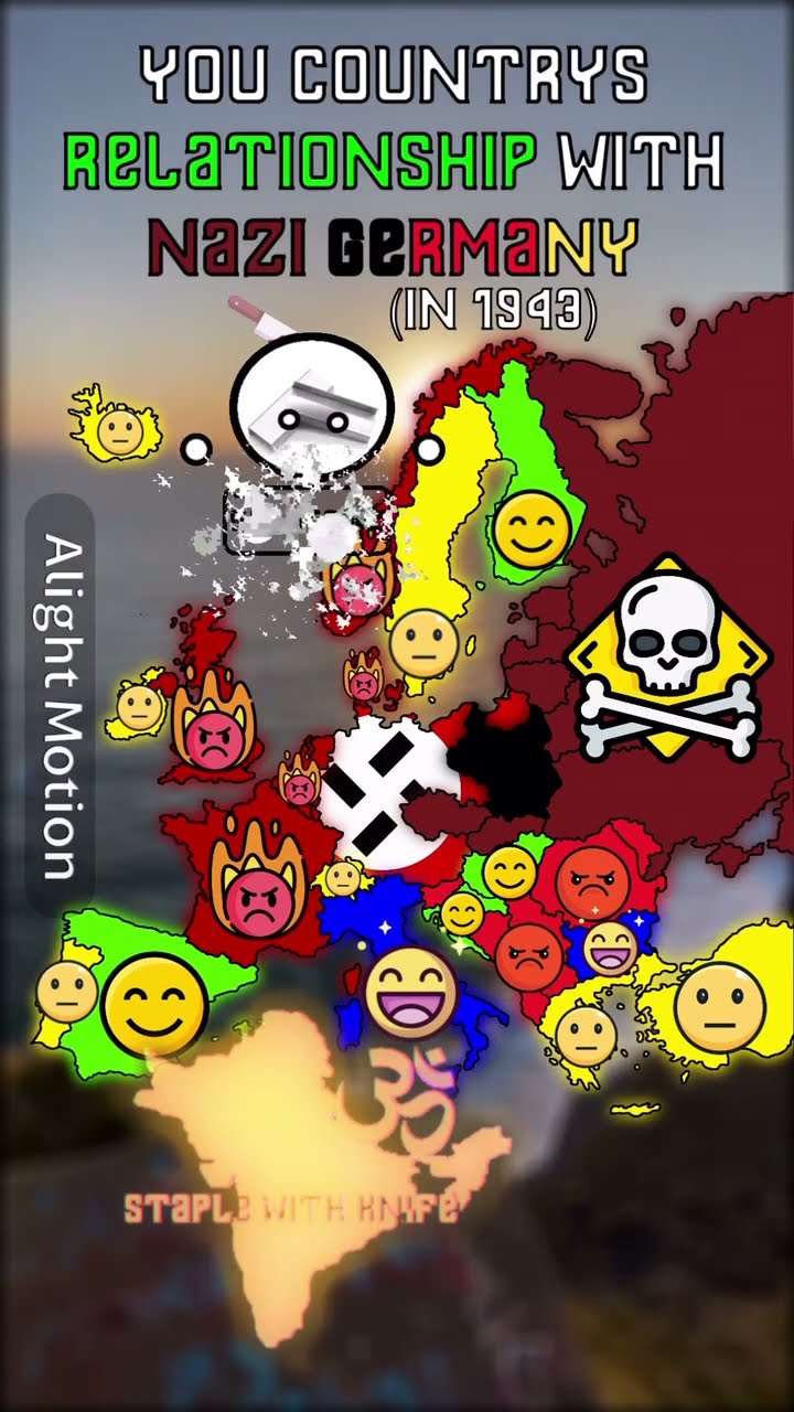 Nazi germanys relationship with ever other country in Europe(in 1943) # ...