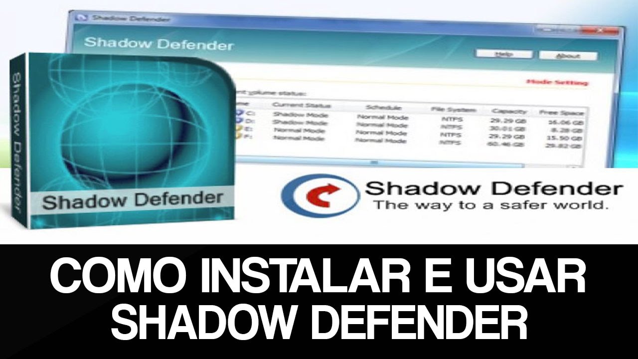 Como instalar e usar Shadow Defender - YouTube