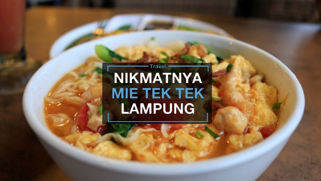 Nikmatnya Mi Tek Tek Cabe Merah Khas Mie Ayam Kago Lampung, Pedasnya Mantap - YouTube