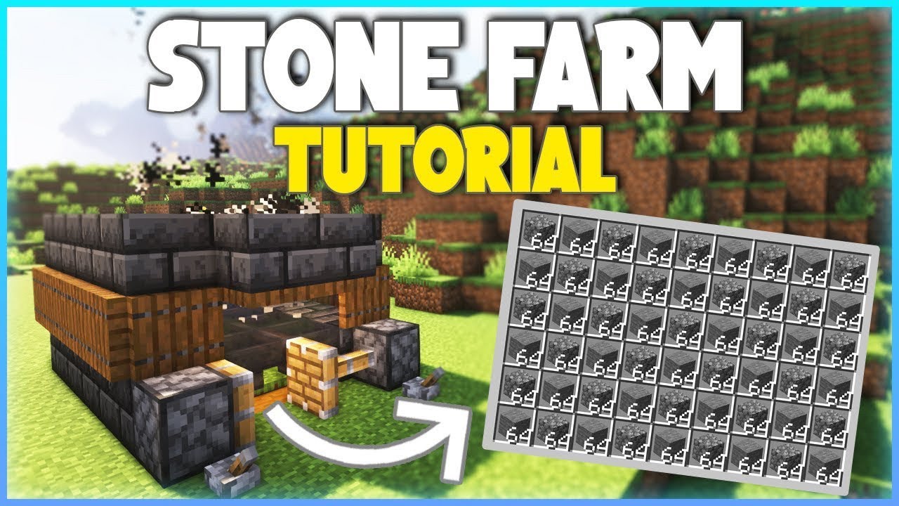 The EASIEST Cobblestone/Stone Generator In Minecraft (tutorial) - YouTube