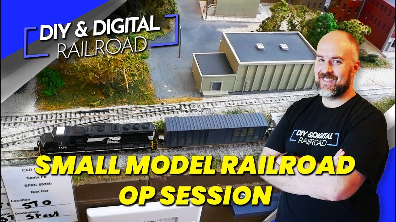 Small N Scale Model Railroad Operation Sesson - YouTube