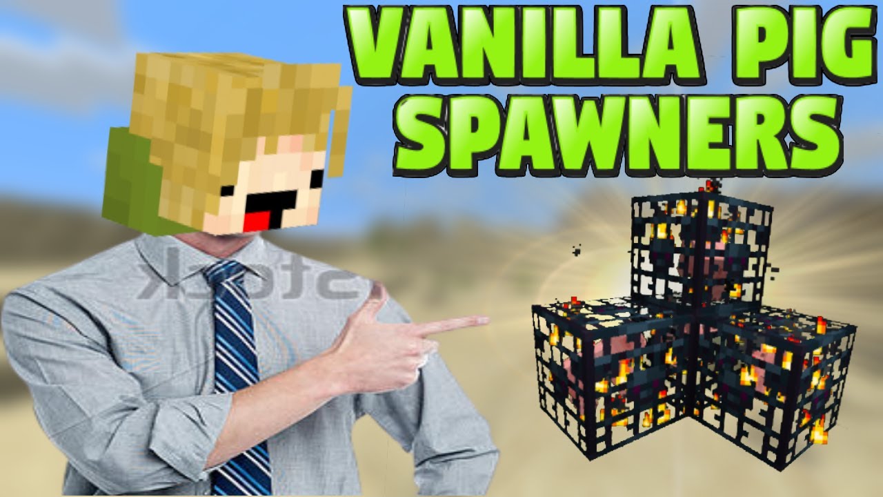 Minecraft Pig Spawners In Vanilla Survival! (No Mods/Commands) - YouTube