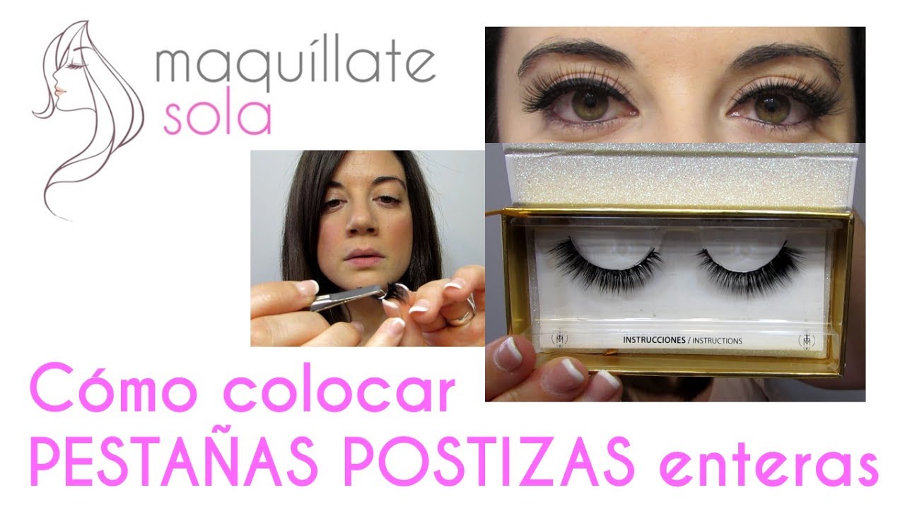Cómo Colocar PestaÑas Postizas Enteras Youtube
